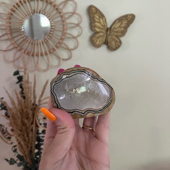 Other | Vintage Agate Paper Rock Paperweight | Poshmark